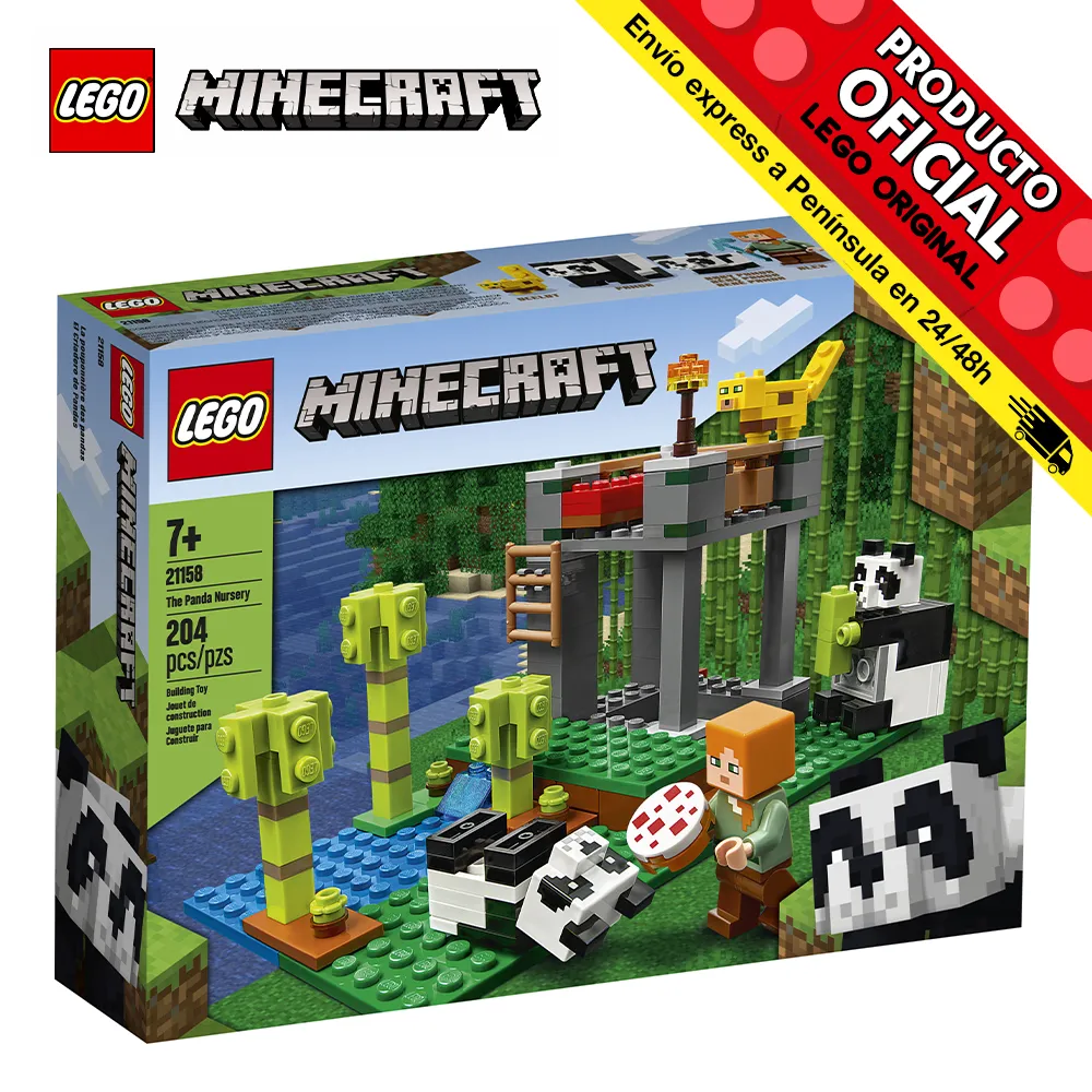 LEGO Minecraft: Criadero de Pandas - Construye tu propio santuario ...